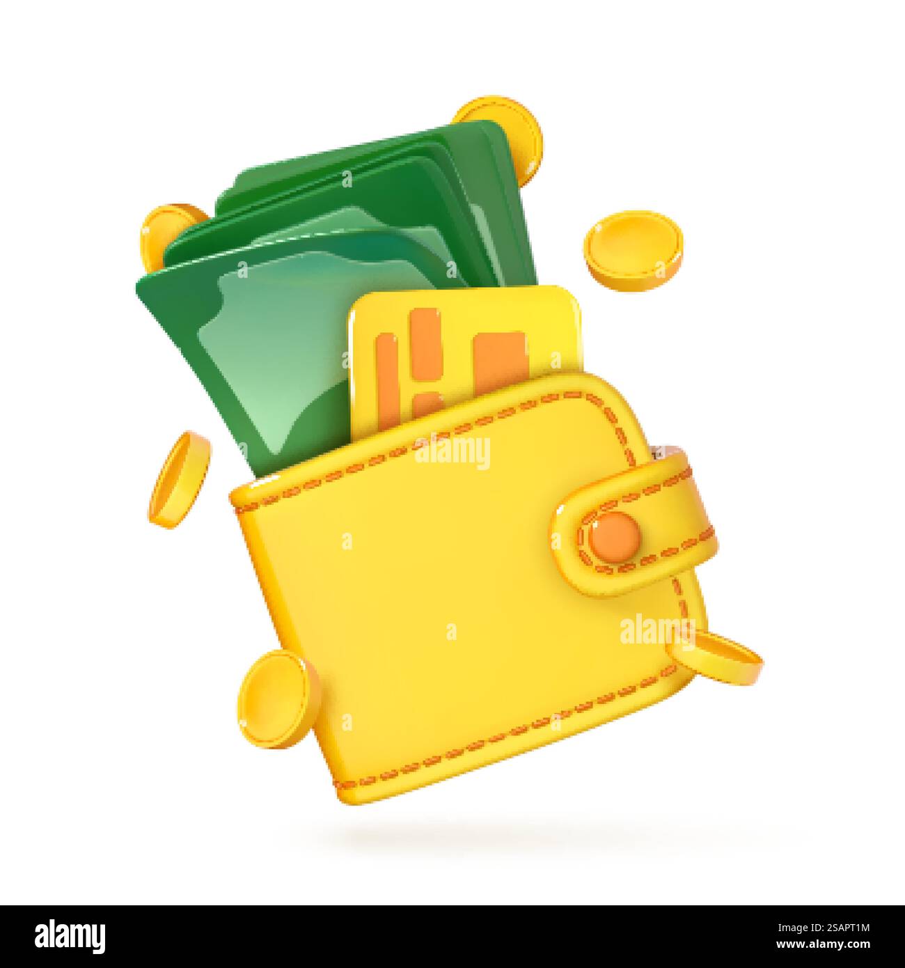 Minimal 3d illustration dollar Cut Out Stock Images & Pictures - Alamy