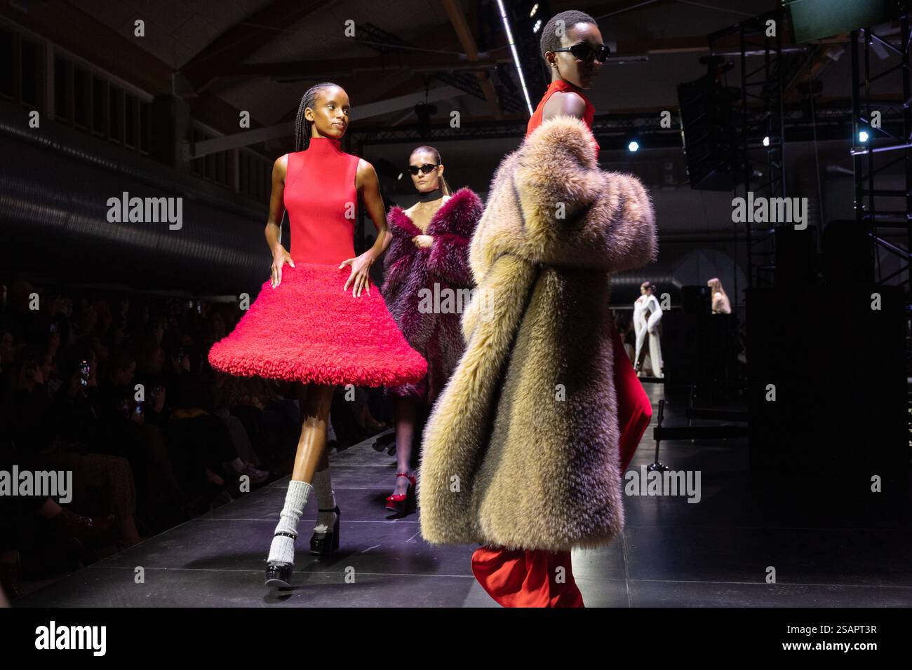 Copenhagen, Denmark. Thursday January 30th, 2025. Models on the catwalk ...