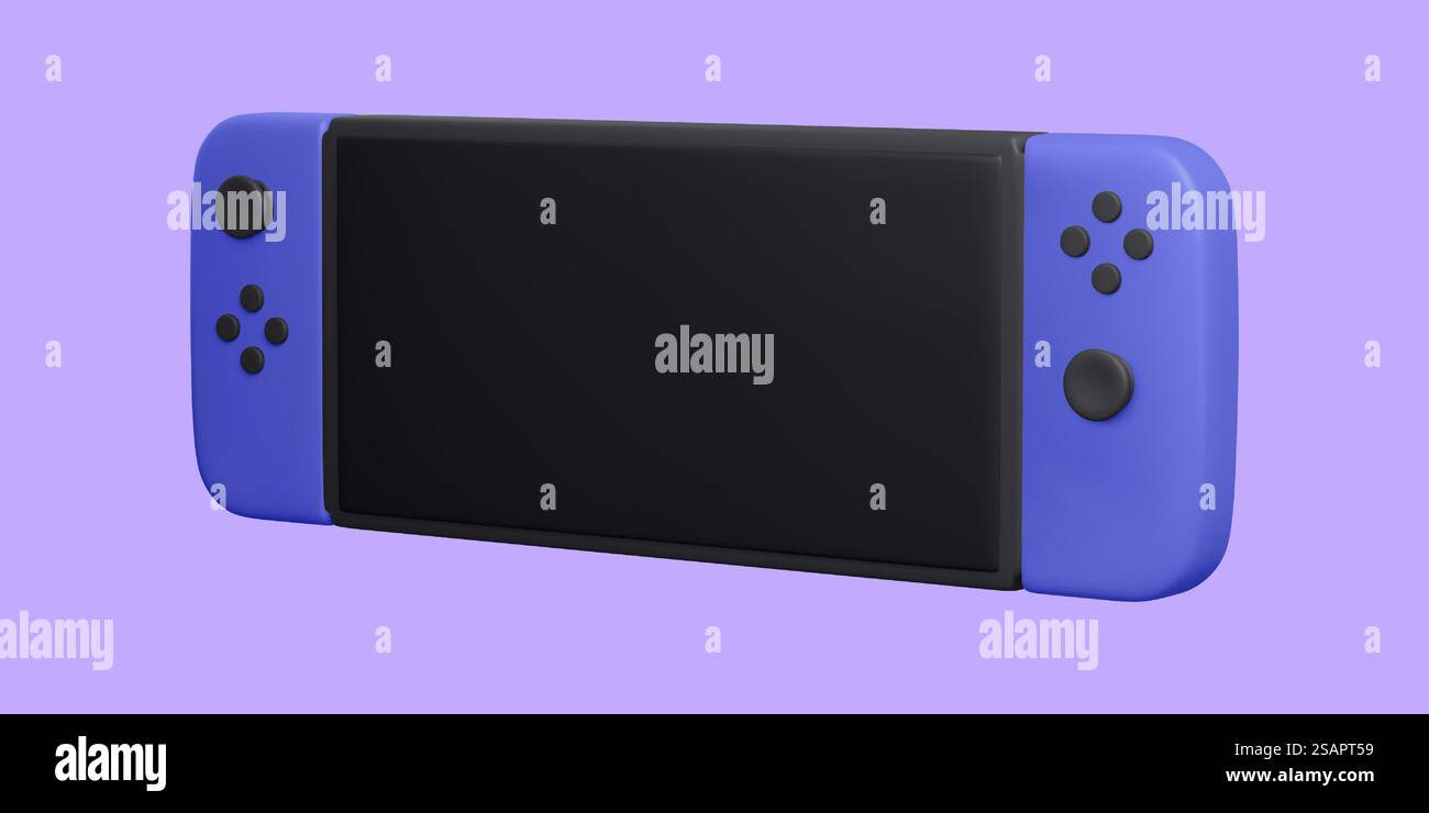 3d realistic gaming console isolated on light background. Video games ...