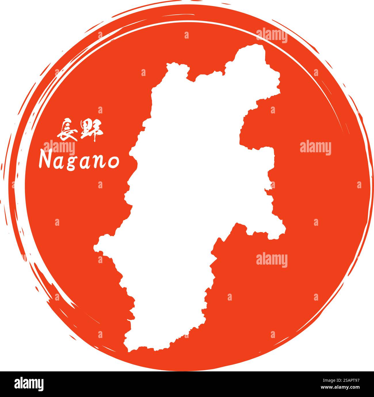 Map of nagano hi-res stock photography and images - Alamy