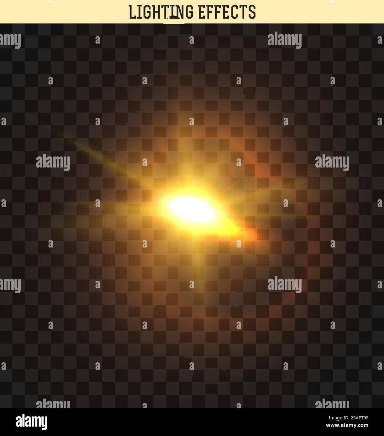 Sun realistic isolated. Effect of sunlight vector. Glow light effect ...