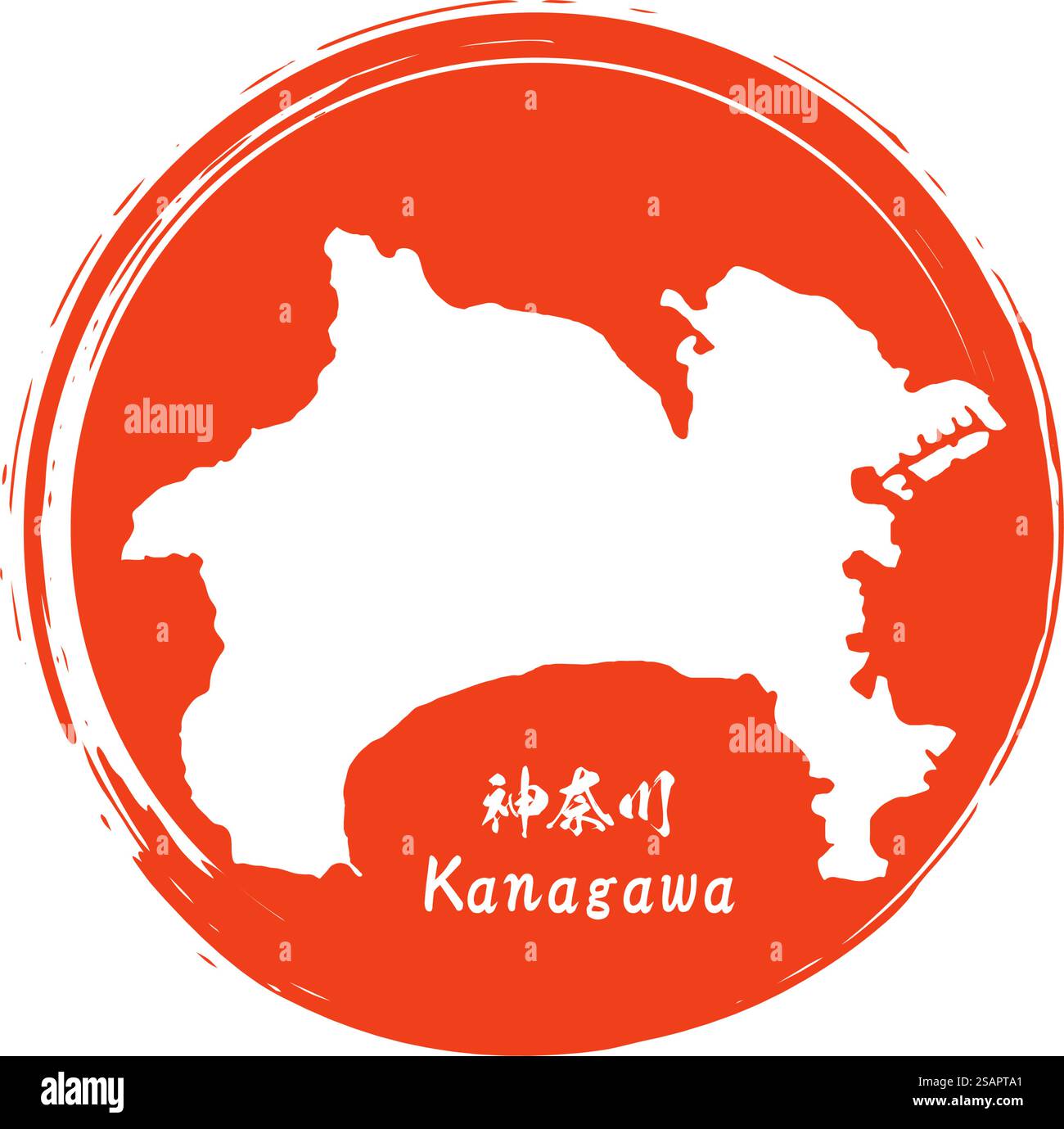 The Japanese flag with brushstrokes of the rising sun and map of ...