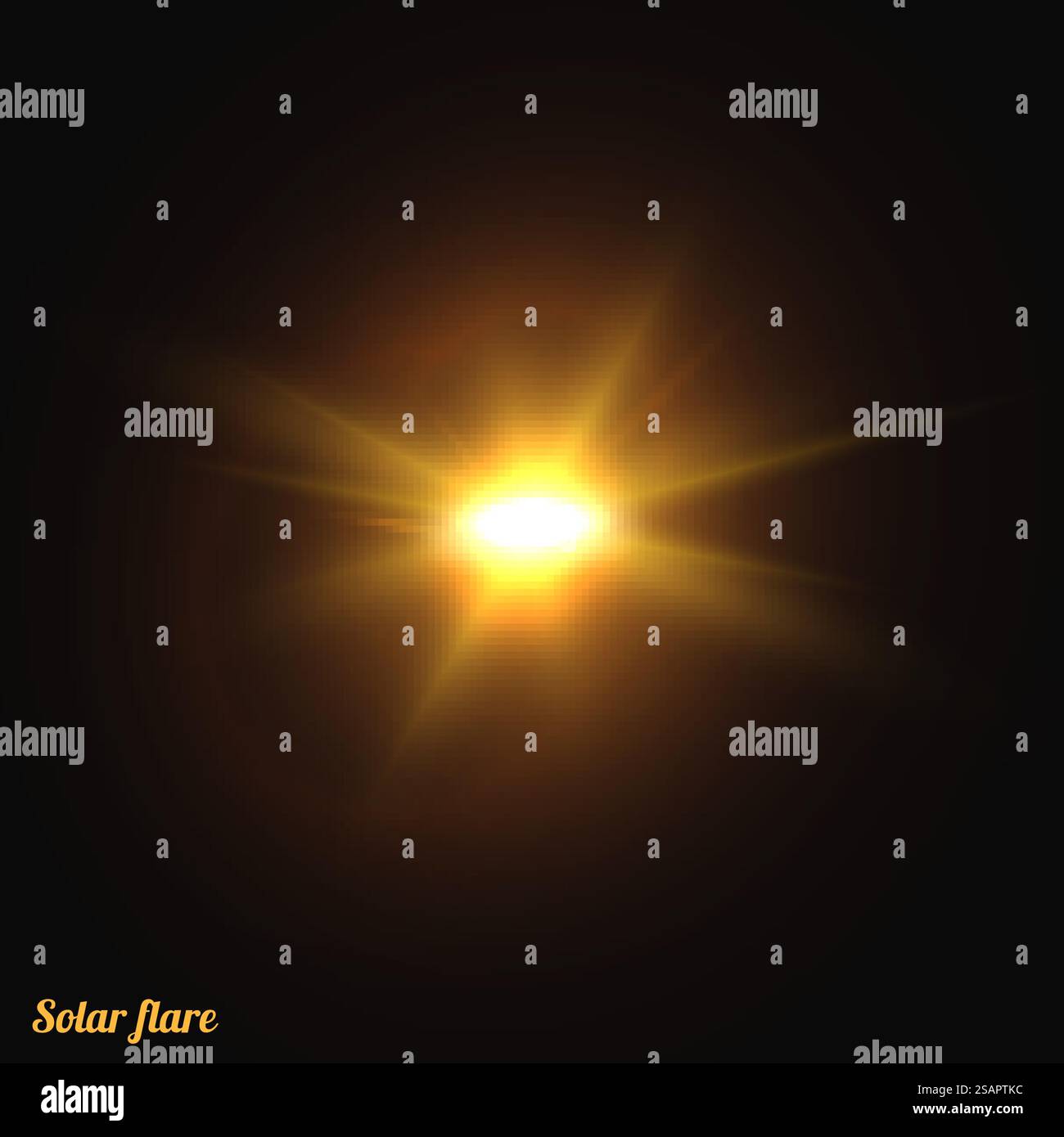 Sun realistic isolated. Effect of sunlight vector. Glow light effect ...