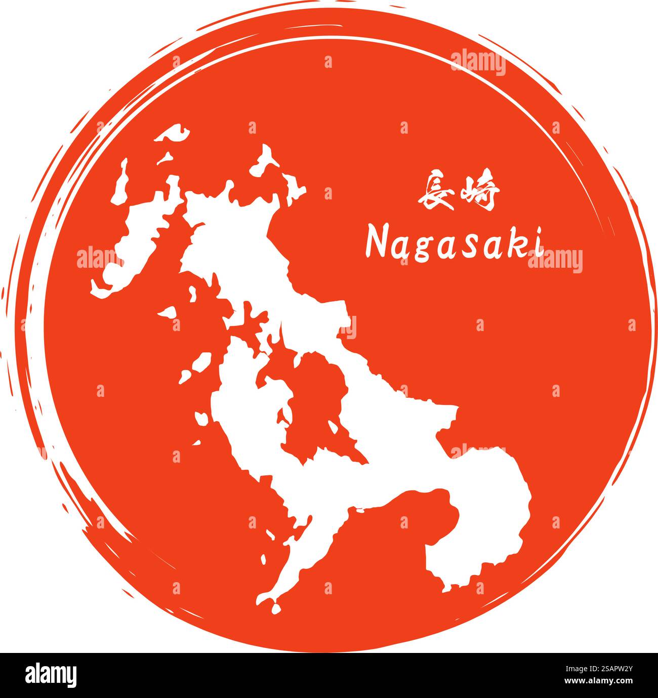 The Japanese flag with brushstrokes of the rising sun and map of ...