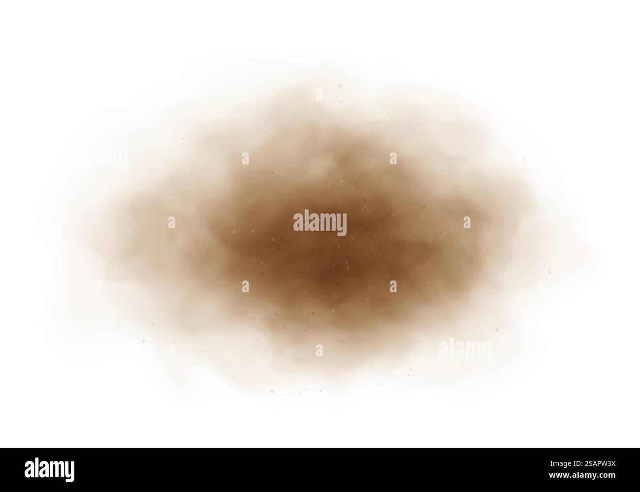 Sand cloud, sandstorm, dirty dust or brown smoke. Heavy thick smog ...