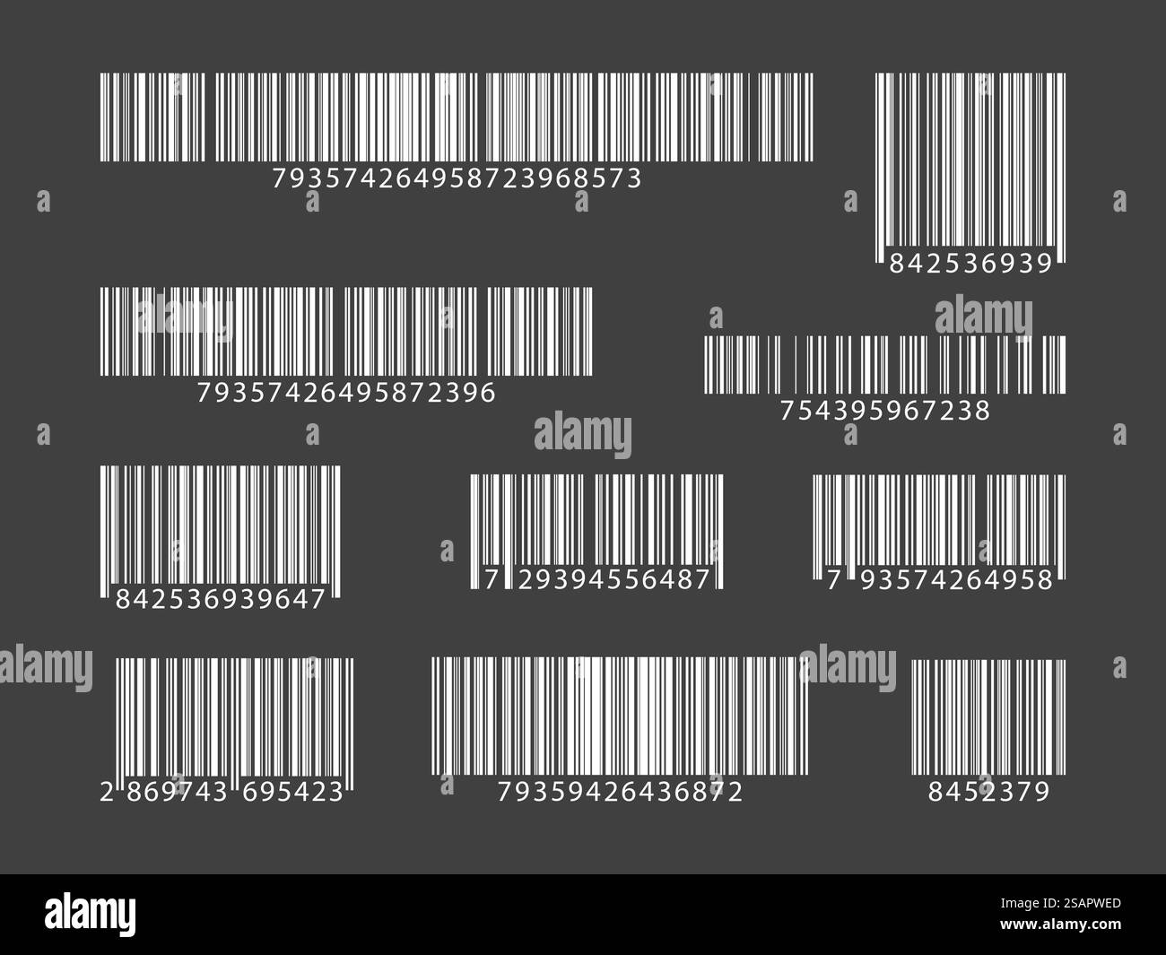 Set of barcodes. Collection QR codes. Vector illustration Stock Vector ...