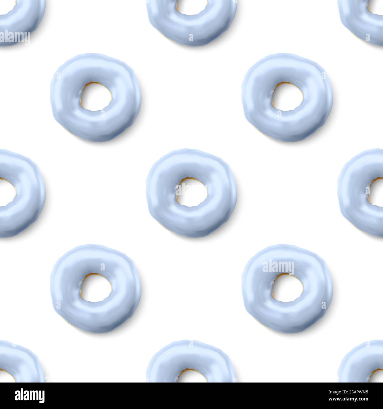 Creative seamless pattern donuts isolated on light background ...