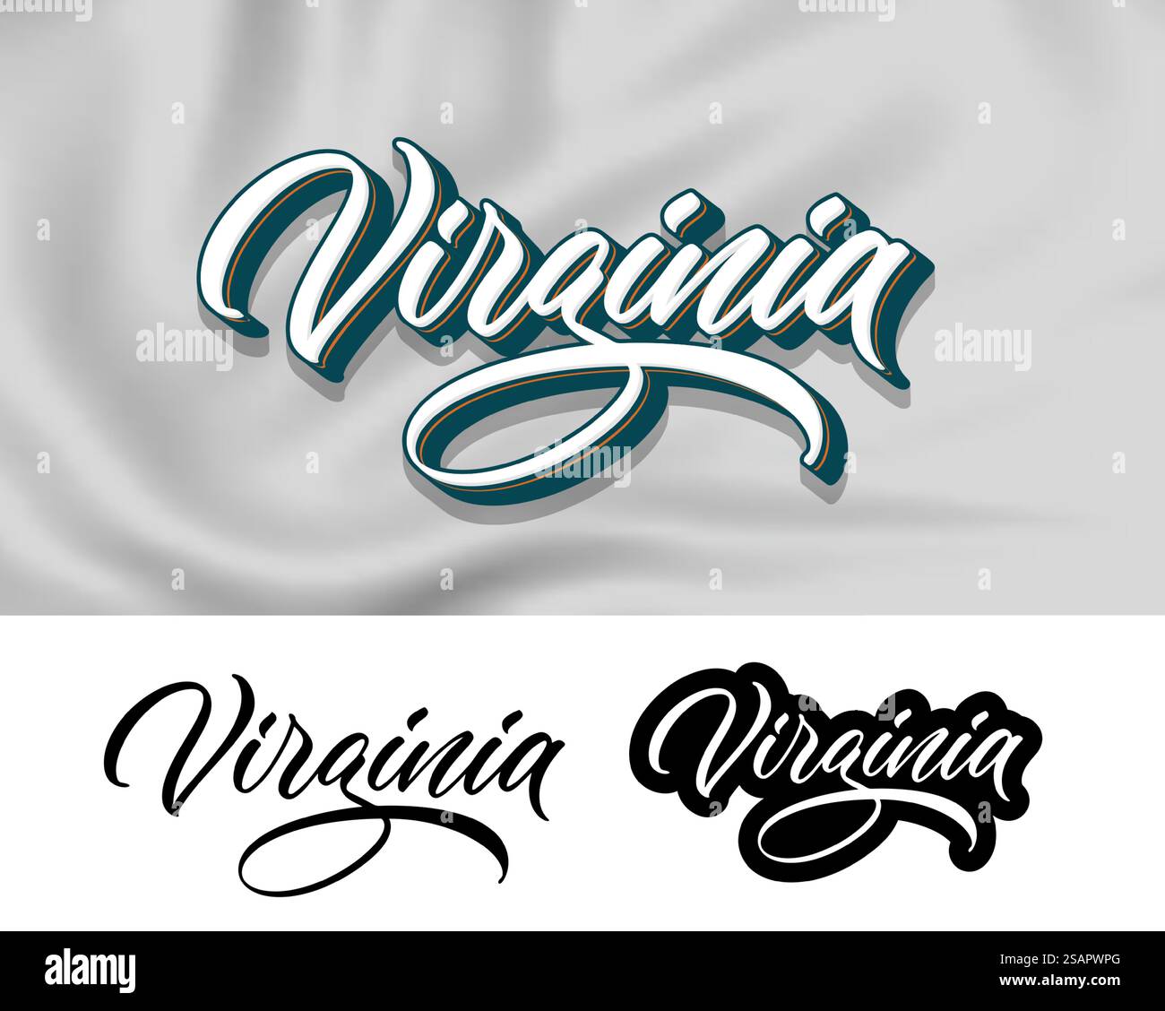 Virginia lettering hi-res stock photography and images - Alamy