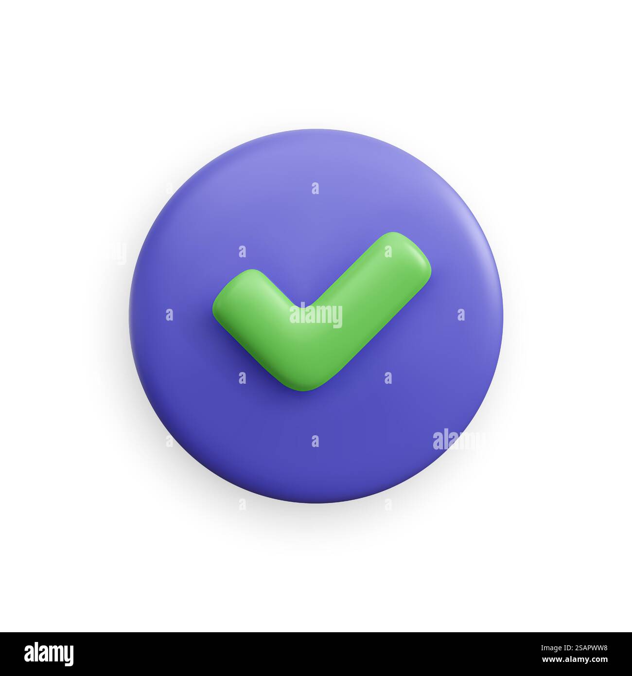 Realistic check mark button. Done successful icon for graphics design ...