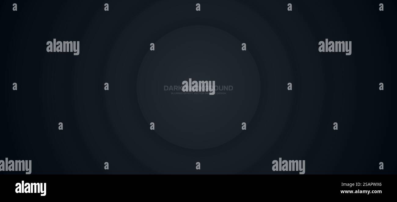 Concentric Circles 3D Vector Technology Minimalistic Dark Grey Abstract ...