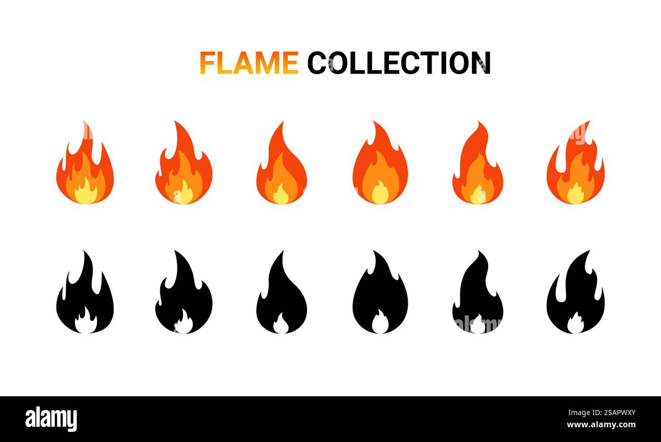Flame cartoon hi-res stock photography and images - Alamy