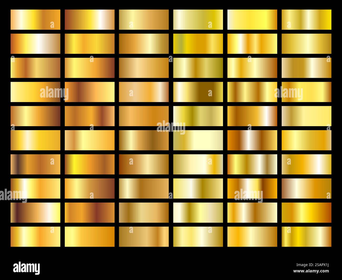 Set of gold foil texture background. Golden, copper, brass and metal ...