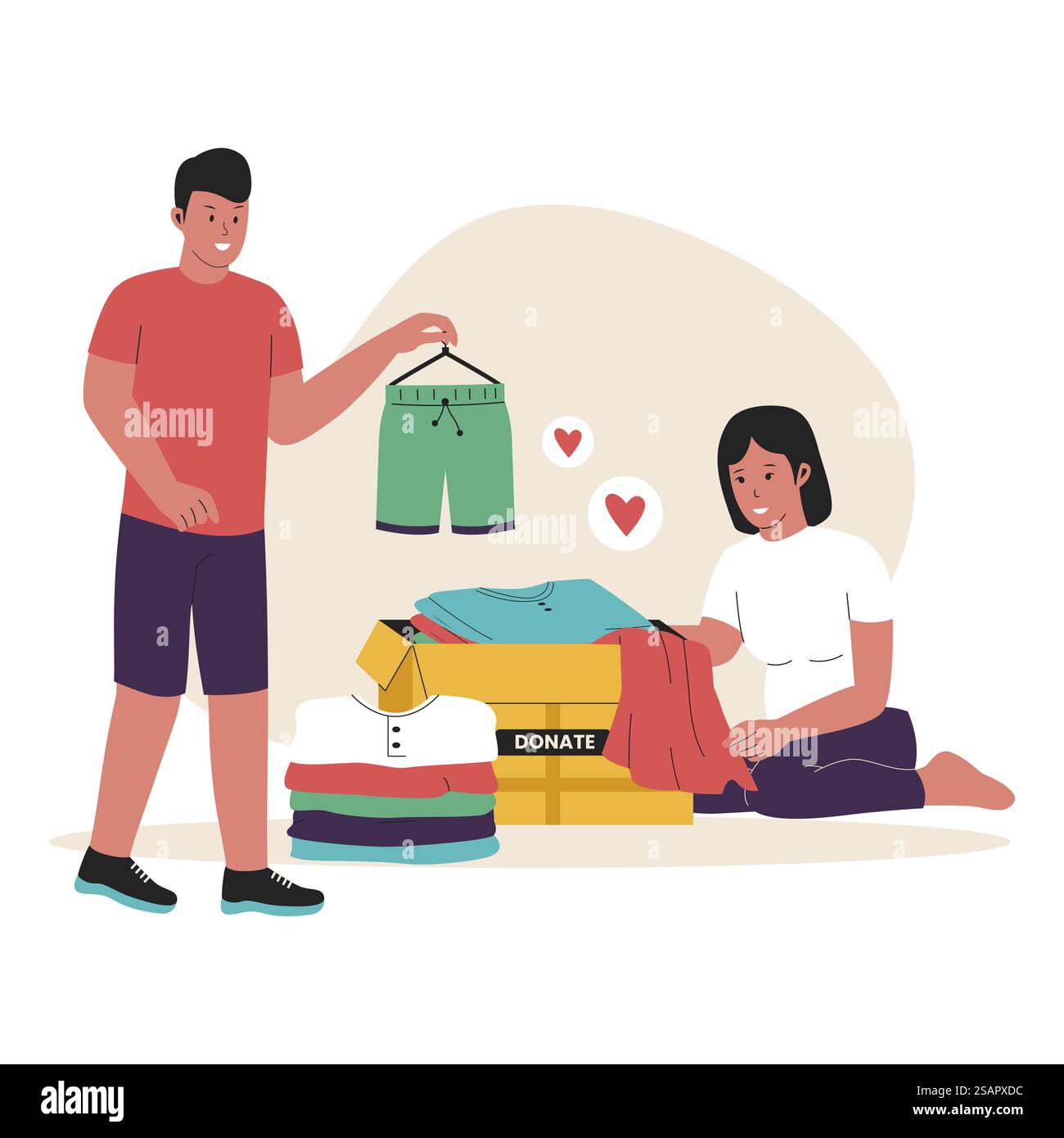 Helping hand concept on Stock Vector Images - Alamy