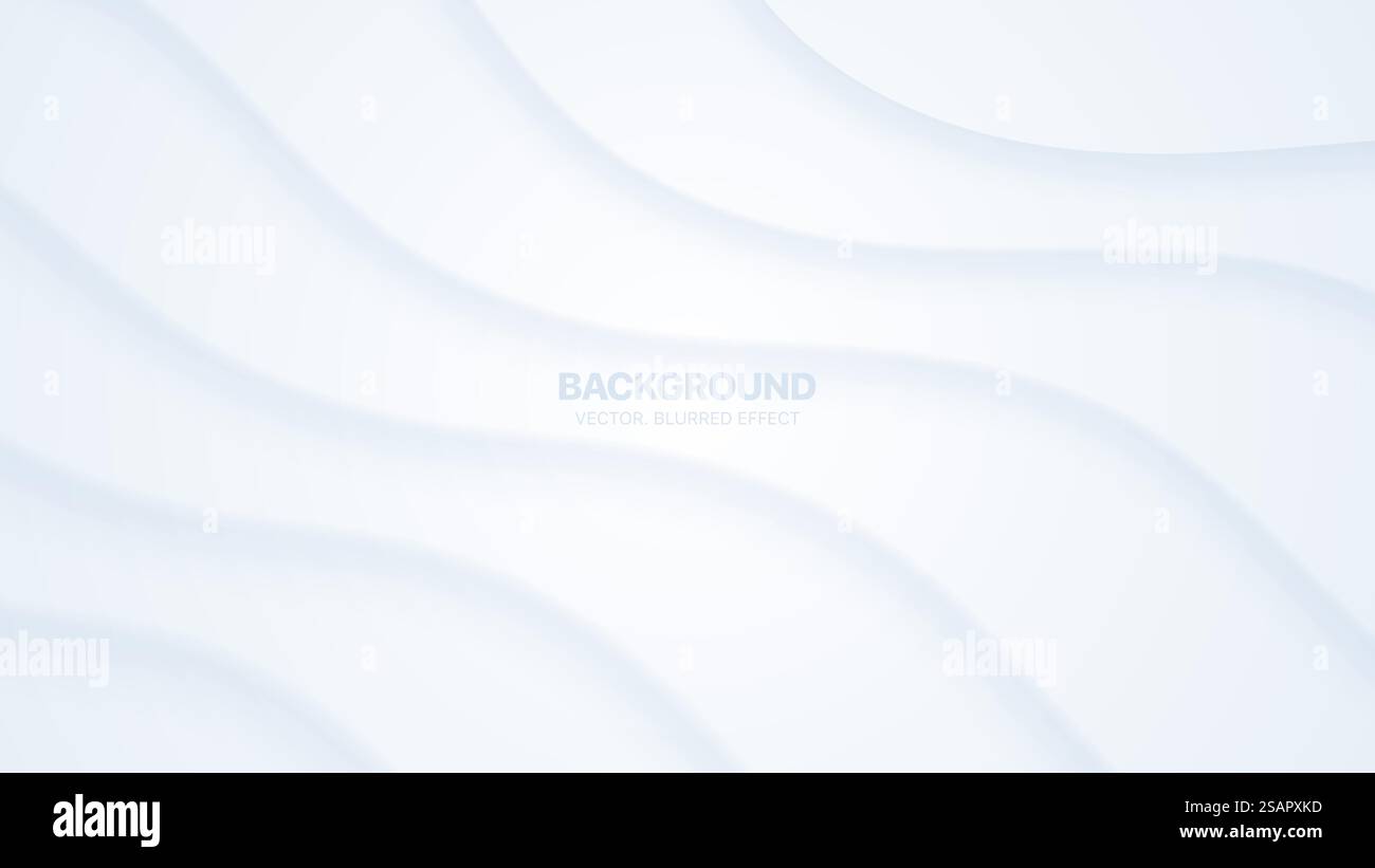 Modern Material Design Morphism Light Curved Bent Lines 3D Vector Blurred Abstract White ...