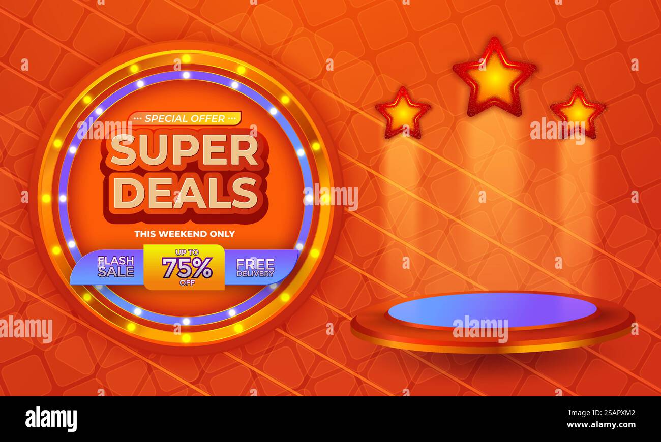 super sale vector banner design Stock Vector Image & Art - Alamy