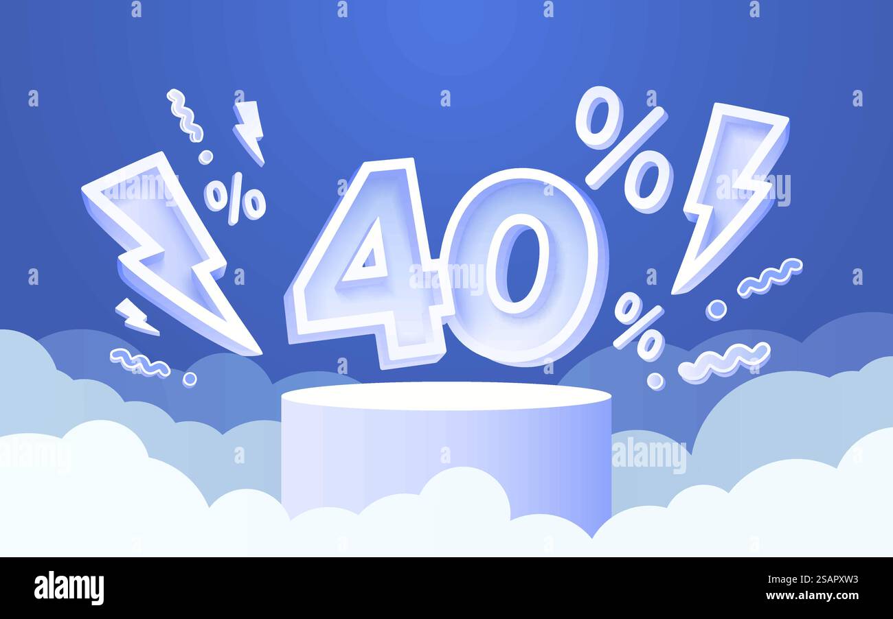 Sale off 40 Percentage, gift save offer, special banner discount ...