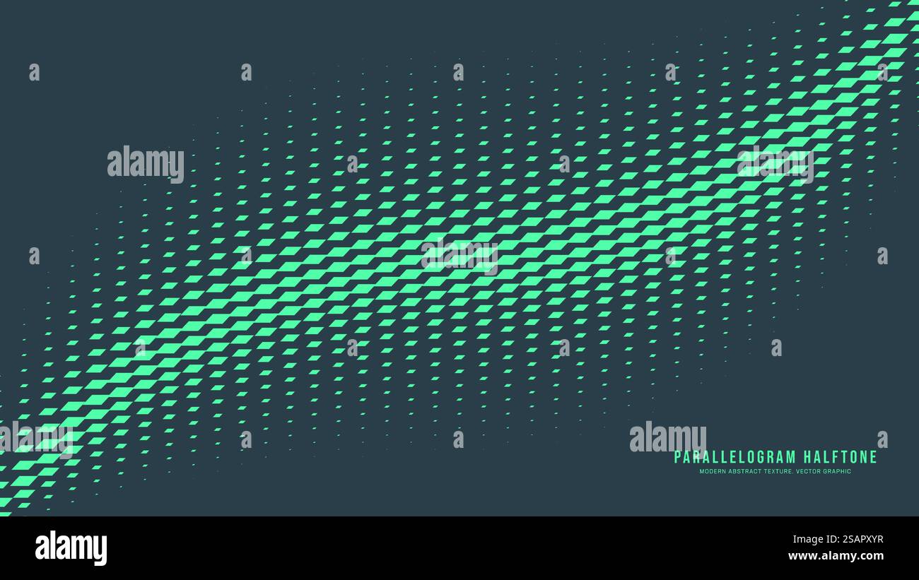 Parallelogram Halftone Vector Dynamic Smooth Curved Border Eye Catching ...