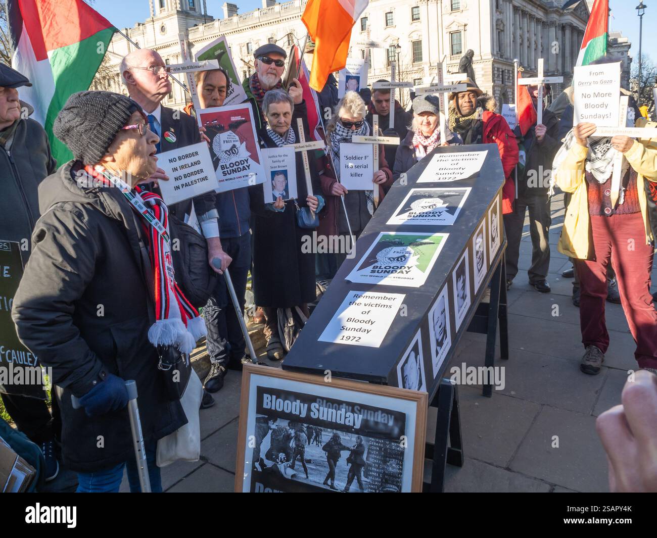 London, UK 30 Jan 2025. Carol Foster. People remember the 53rd ...