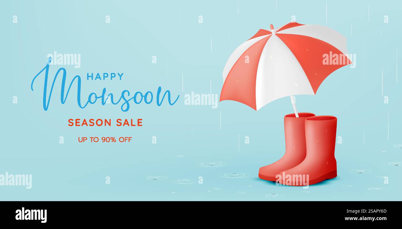 Cute umbrella for monsoon season sale with pastel color scheme and 3d ...