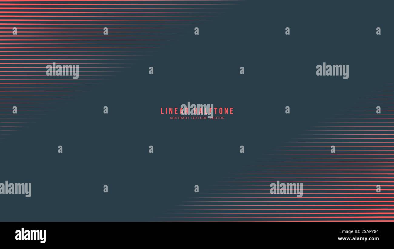 Linear Halftone Graphic Pattern Vector Tilted Border Red Black Abstract ...