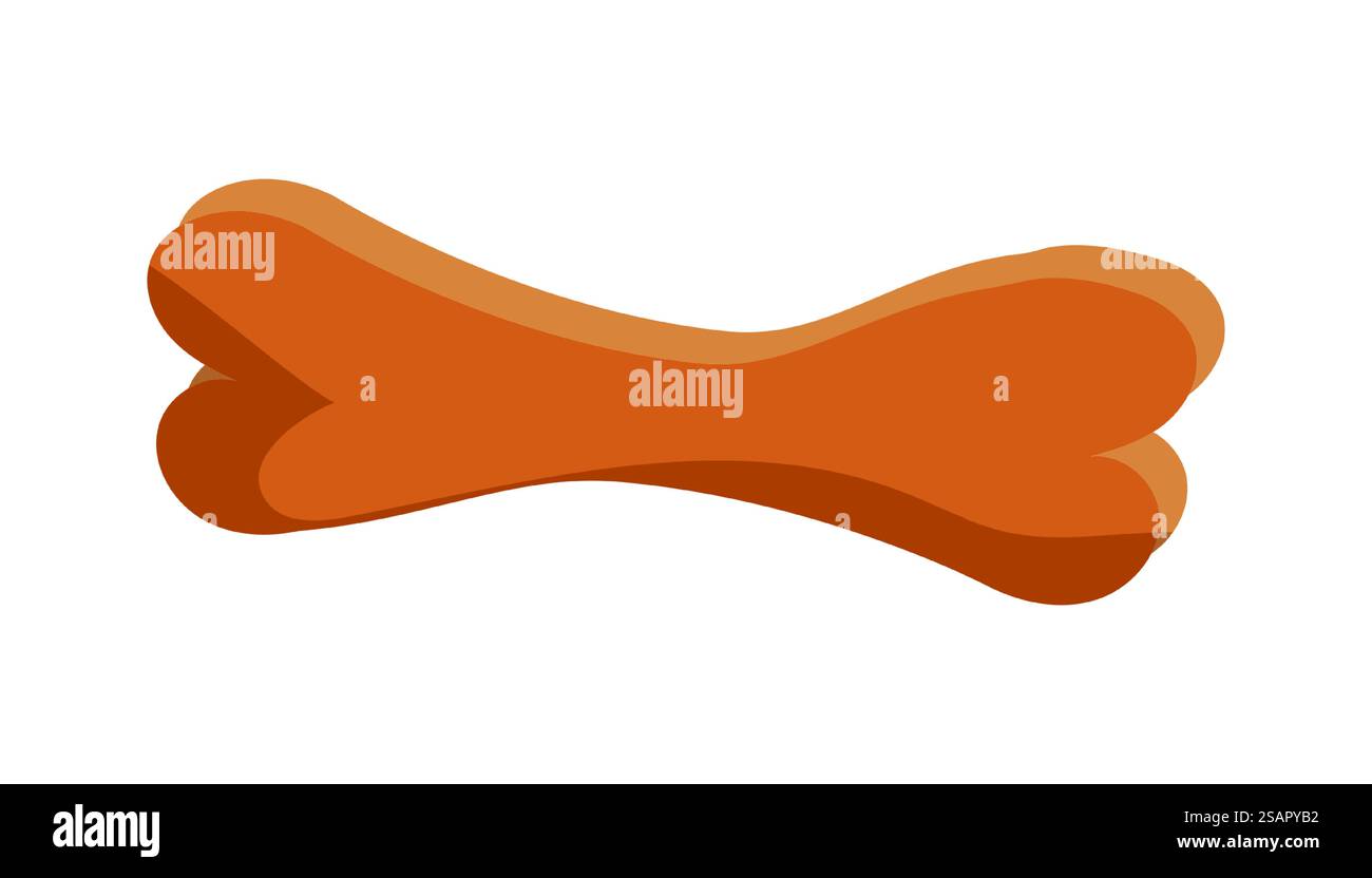 Bone toy for home dog. Domestic animal feed. Skeleton isolated part ...