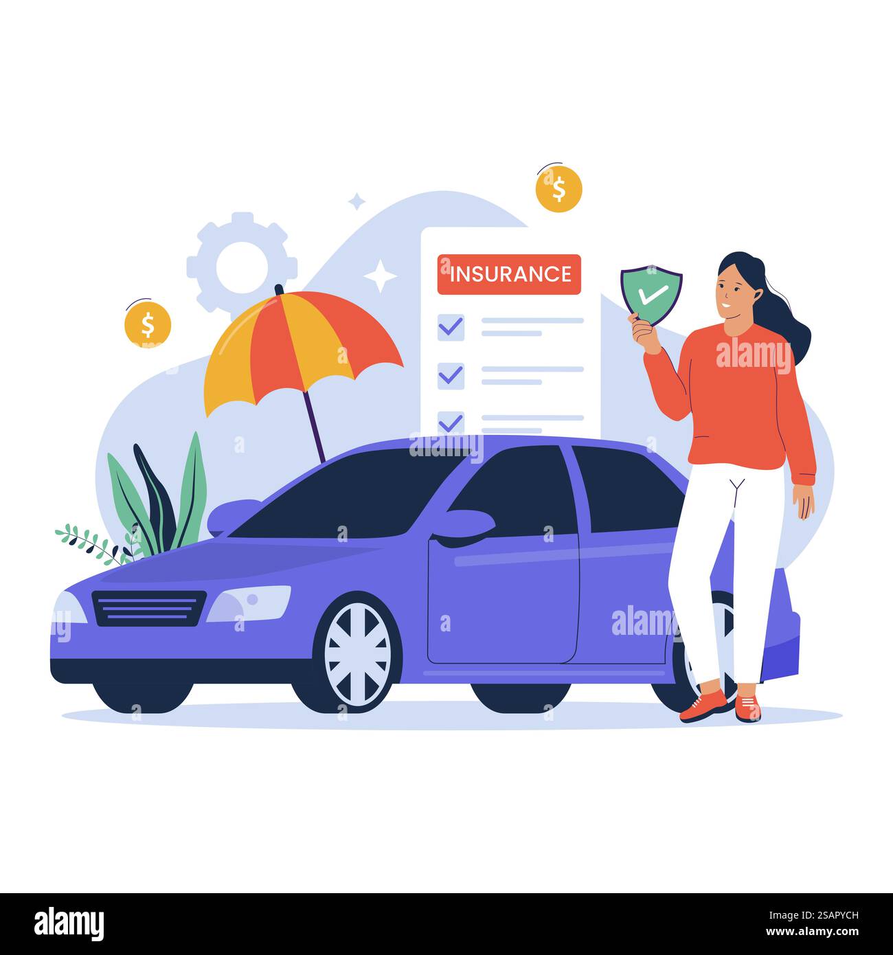 Car insurance claim form Stock Vector Images - Alamy