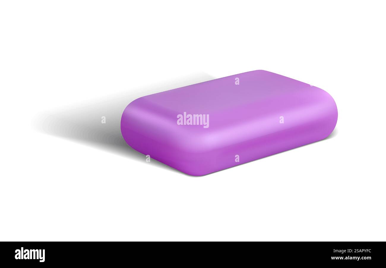 Realistic hygienic hand wash soap bar cleaning body care cosmetics hi ...