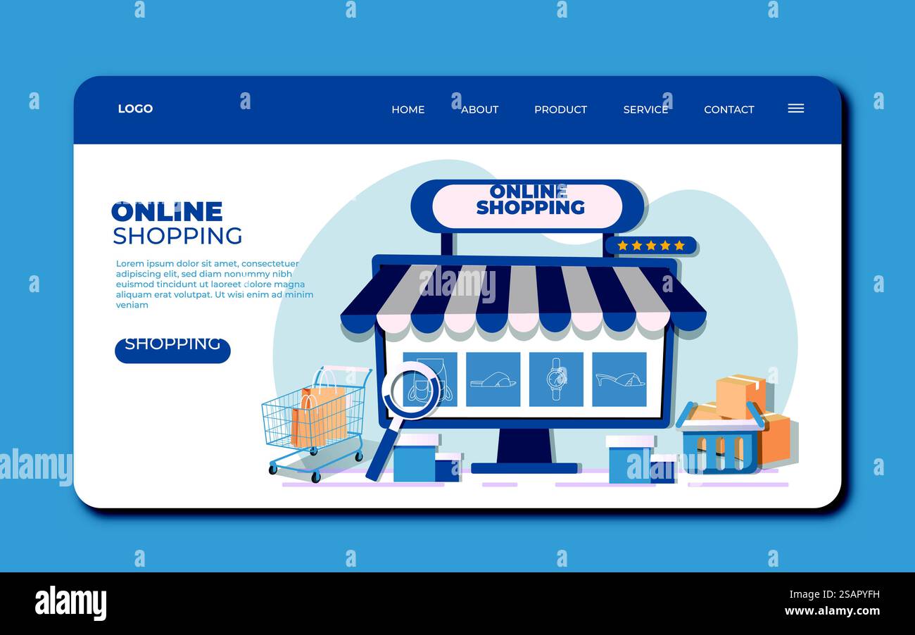 Flat landing Stock Vector Images - Alamy