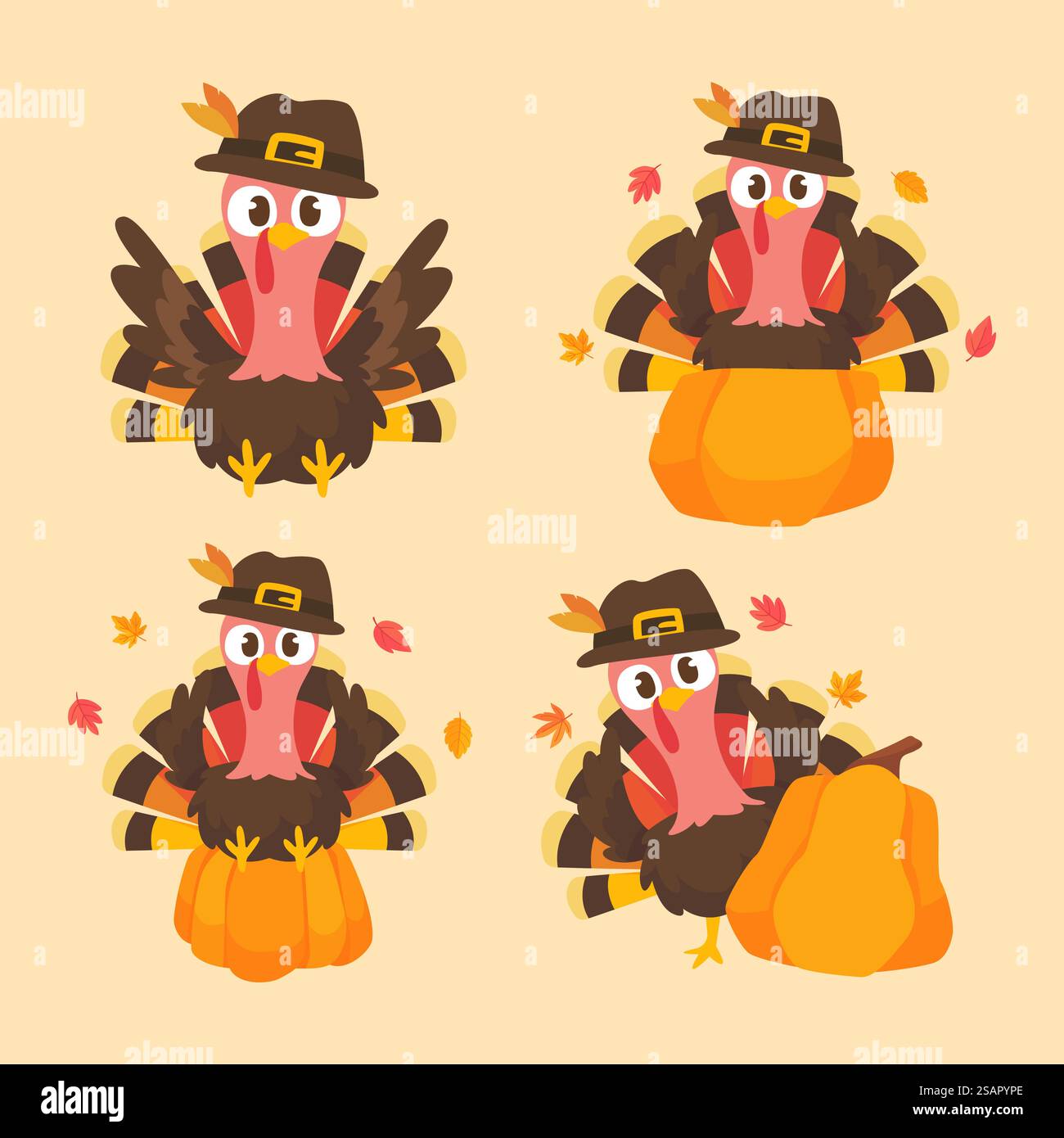 Cartoon turkey hi-res stock photography and images - Alamy