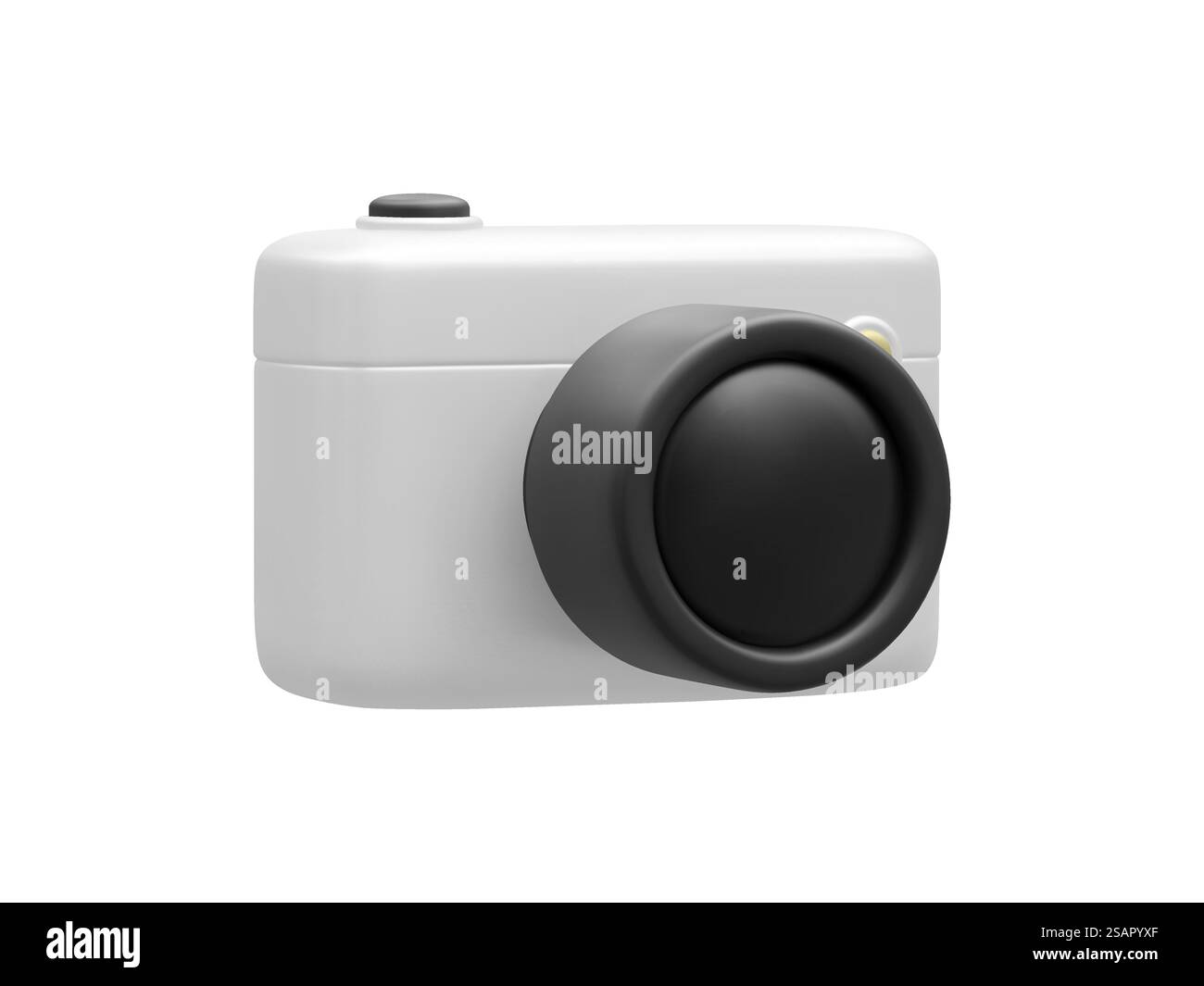 3d realistic camera isolated on white background. Vector illustration ...
