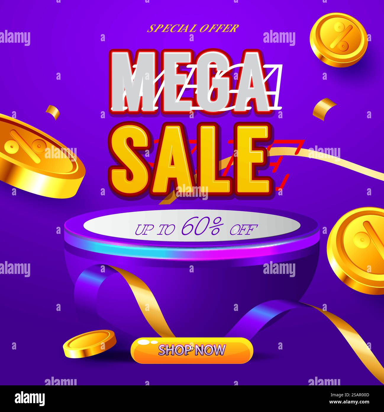 Shopping podium banner hi-res stock photography and images - Alamy