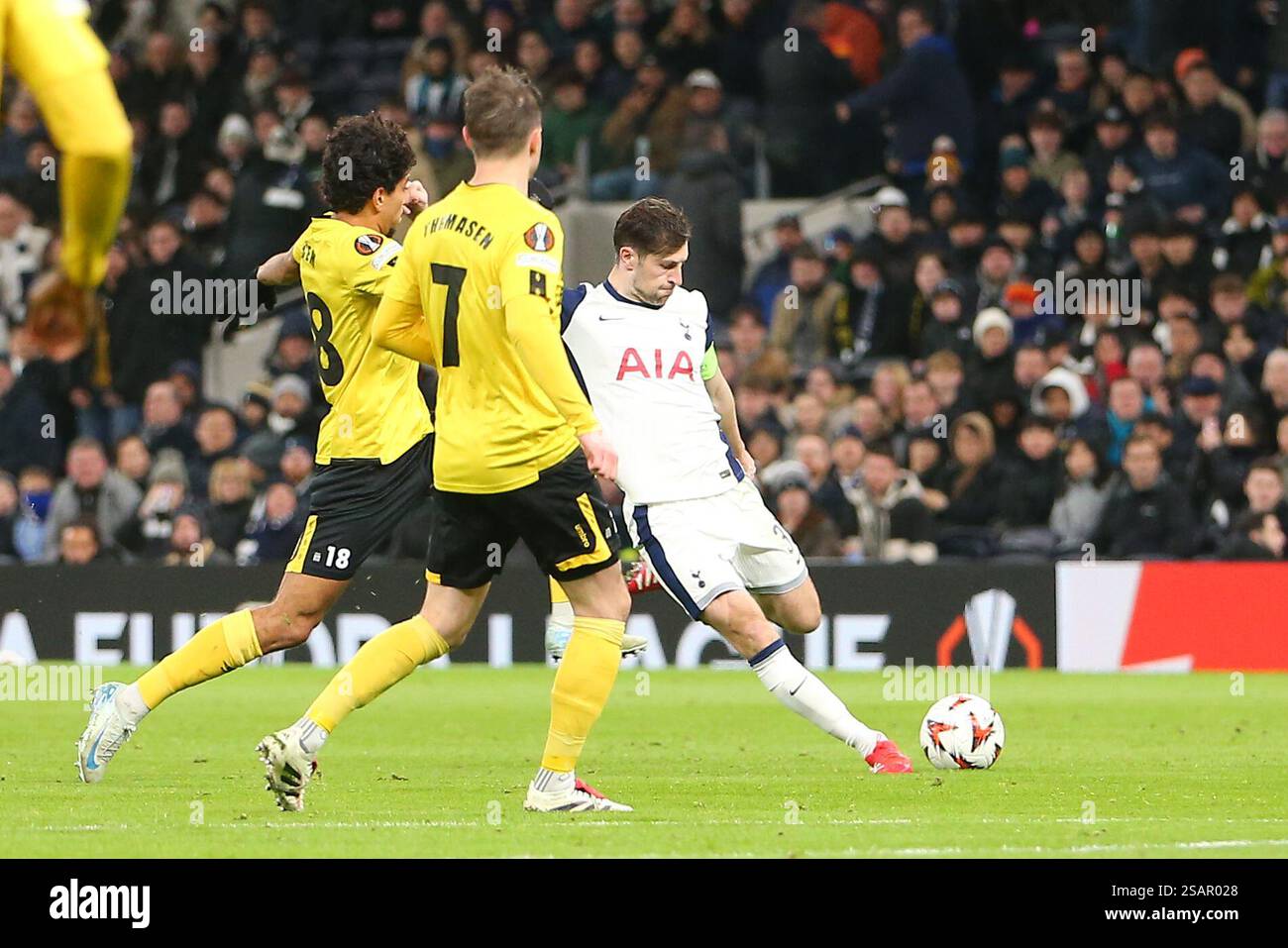 30th January 2025; Tottenham Hotspur Stadium, London, England; UEFA ...