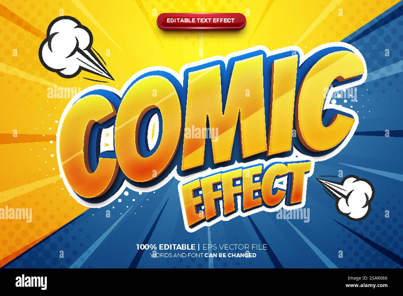 Super Comic Chat Bold 3D Editable text Effect Style Stock Vector Image ...