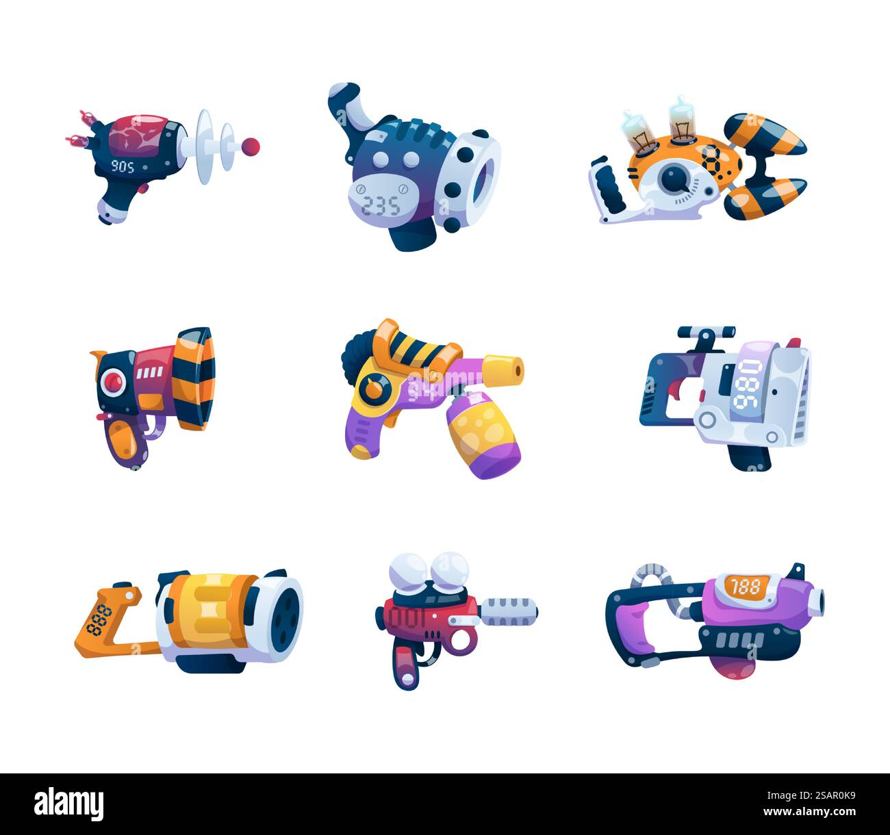 Futuristic weaponry Stock Vector Images - Alamy