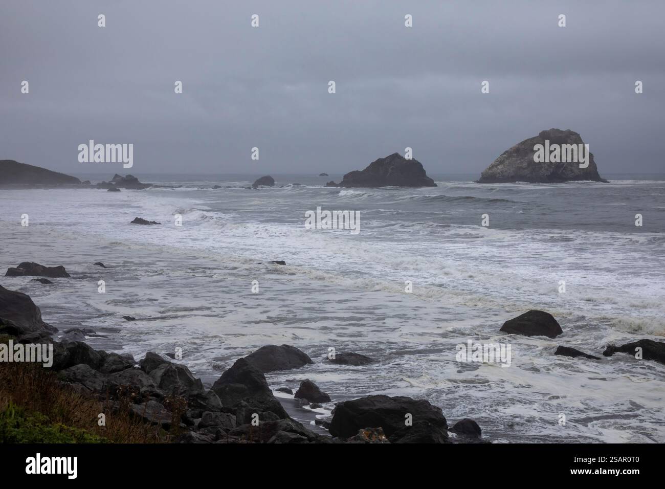 Crescent City, California - The Pacific Ocean in northern California on ...