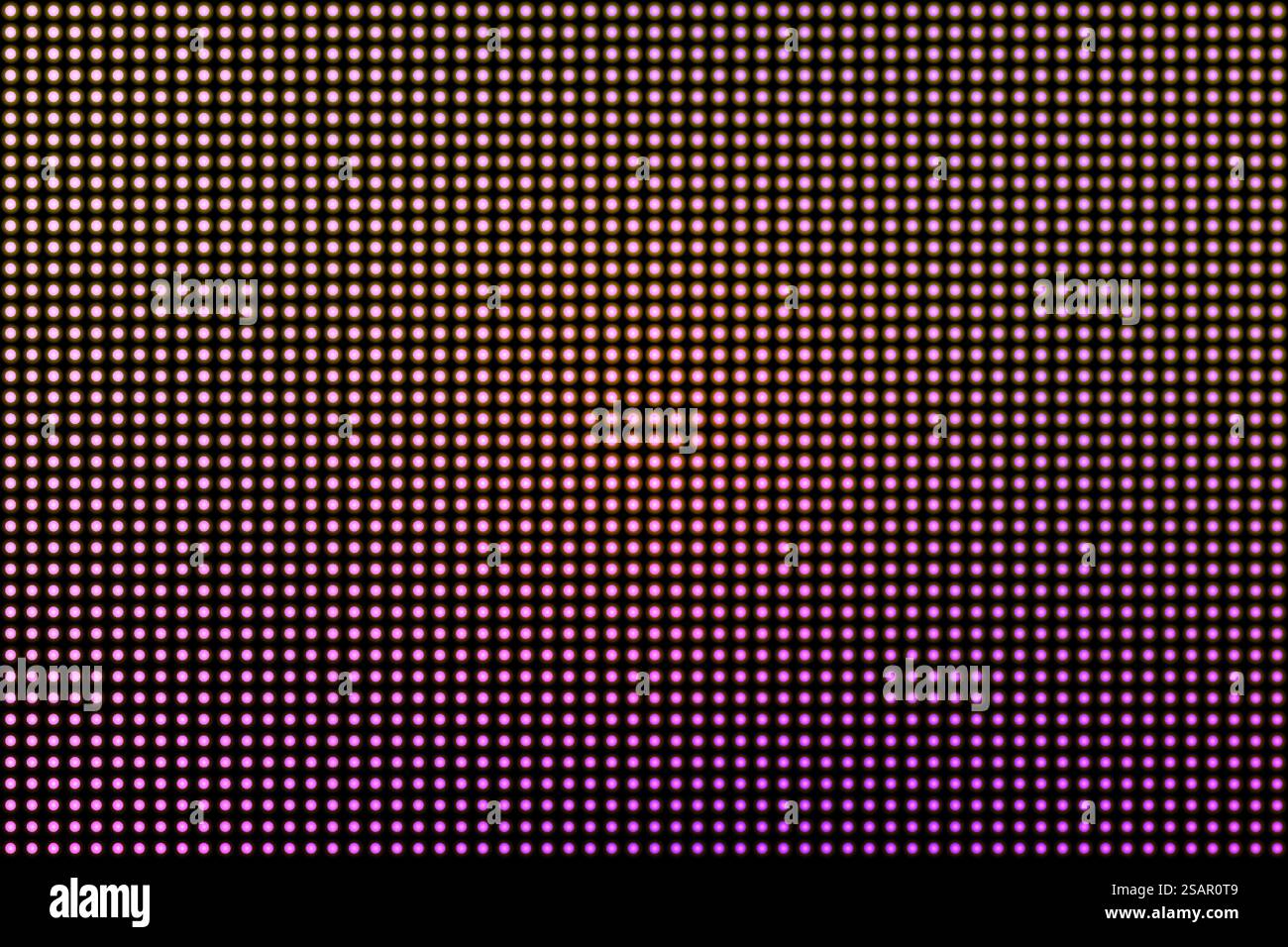 Neon purple circles on a black background as digital LED screen wall ...