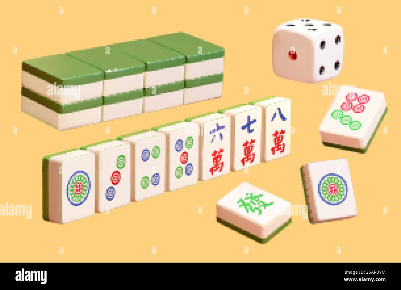 Casino dice row Stock Vector Images - Alamy