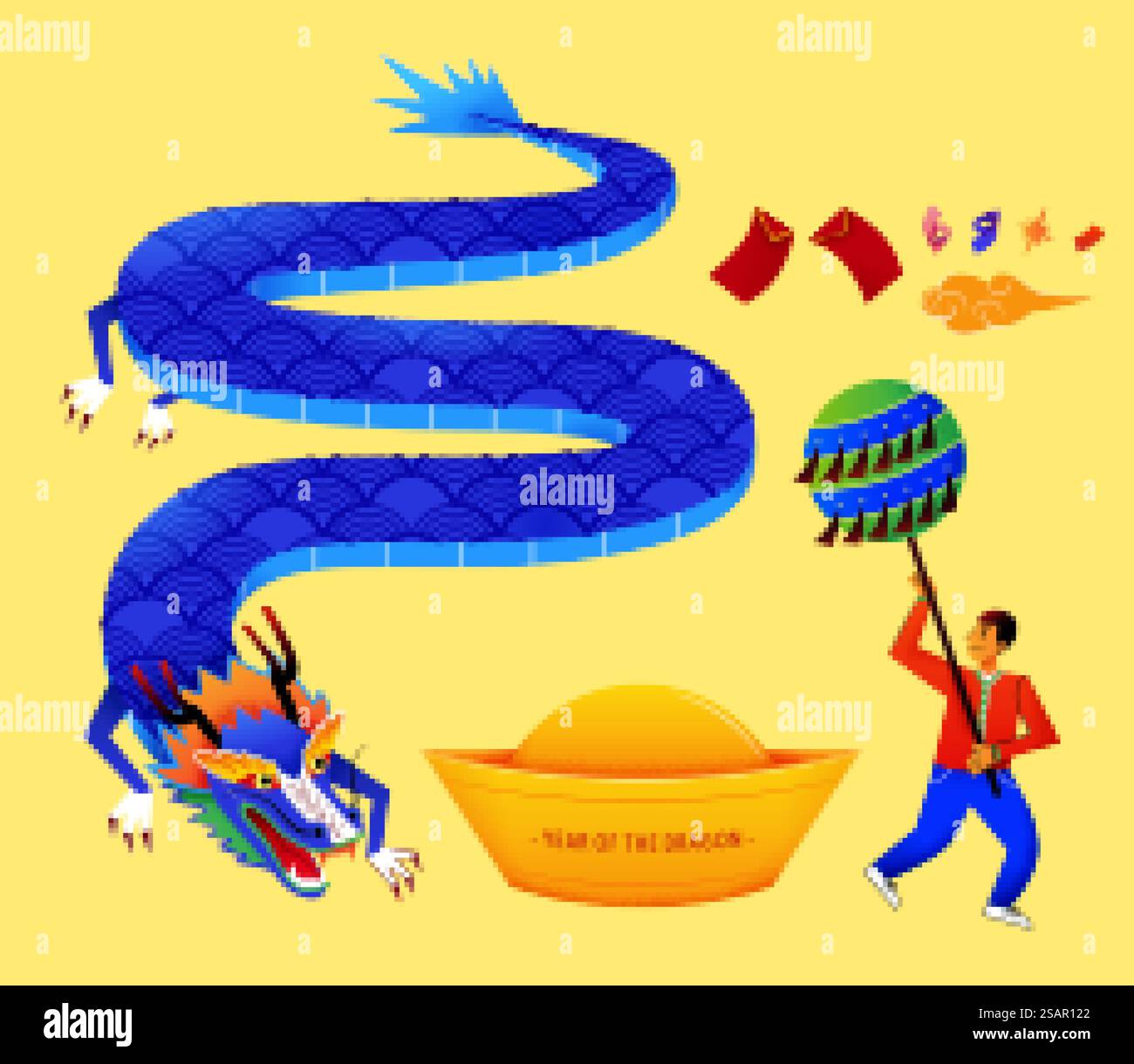 Dance dragon Stock Vector Images - Alamy