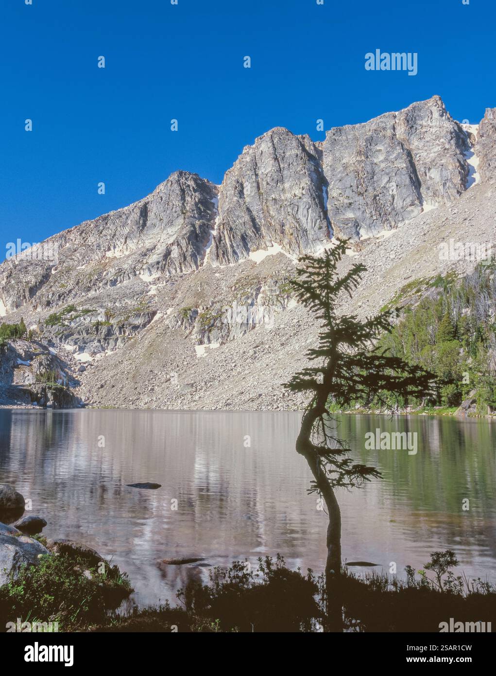 hopkins lake below comet mountain in the pioneer range near polaris ...