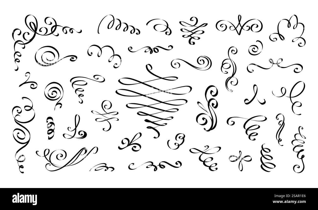 Curlicue border Stock Vector Images - Alamy