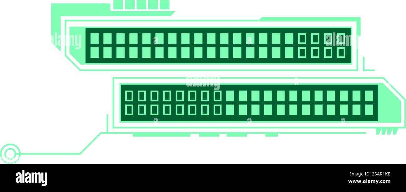 Neon green callout template. Futuristic hud element isolated on white ...