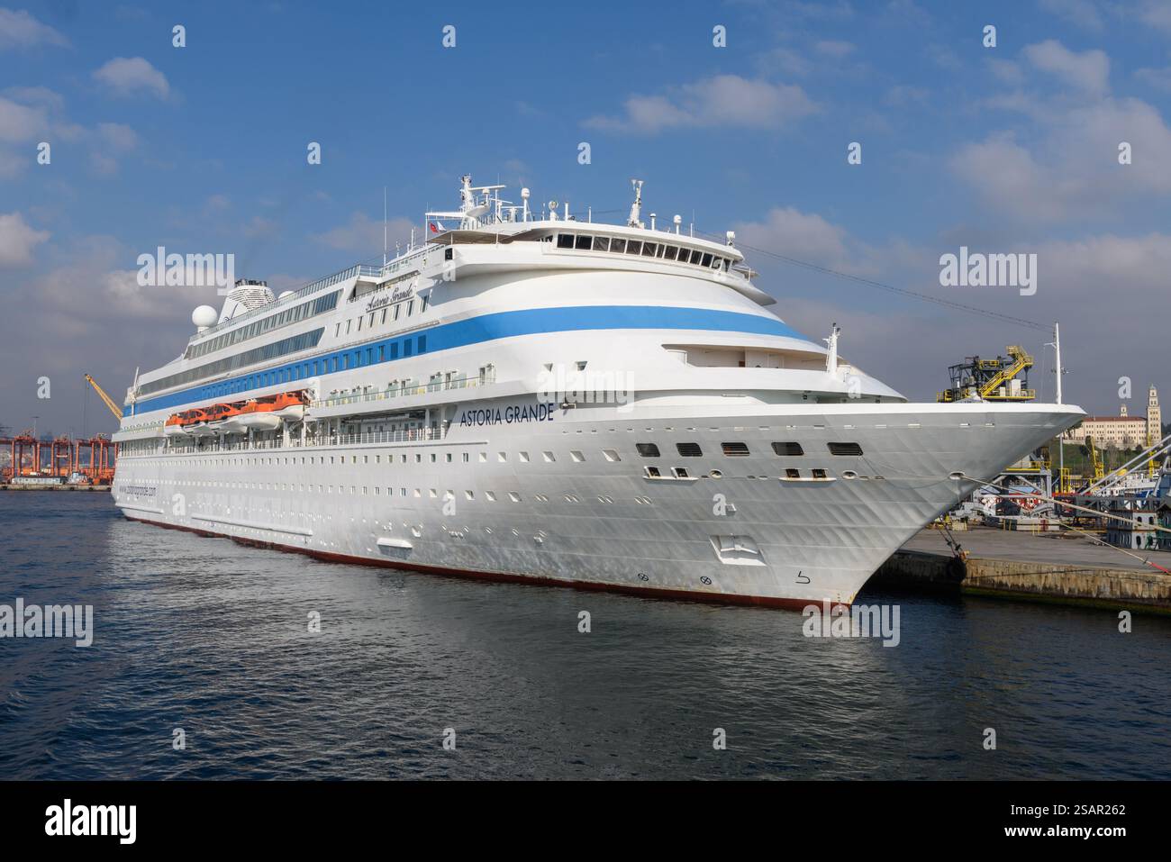ISTANBUL, TURKEY - JANUARY 24, 2025: Marine cruise ship Astoria Grande ...