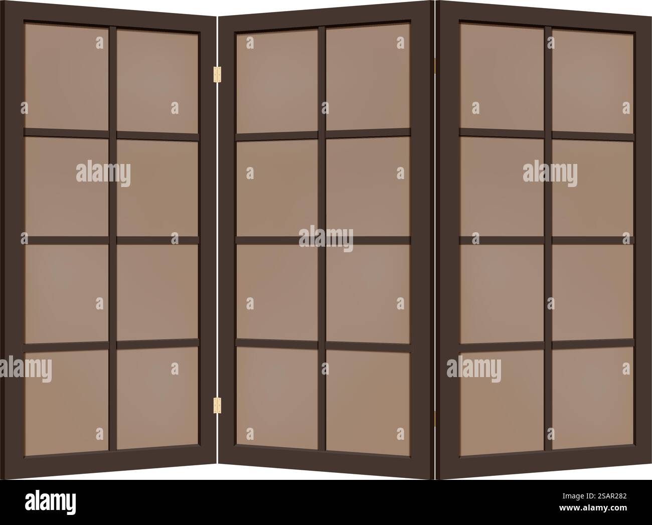 Four panel folding screen Stock Vector Images - Alamy