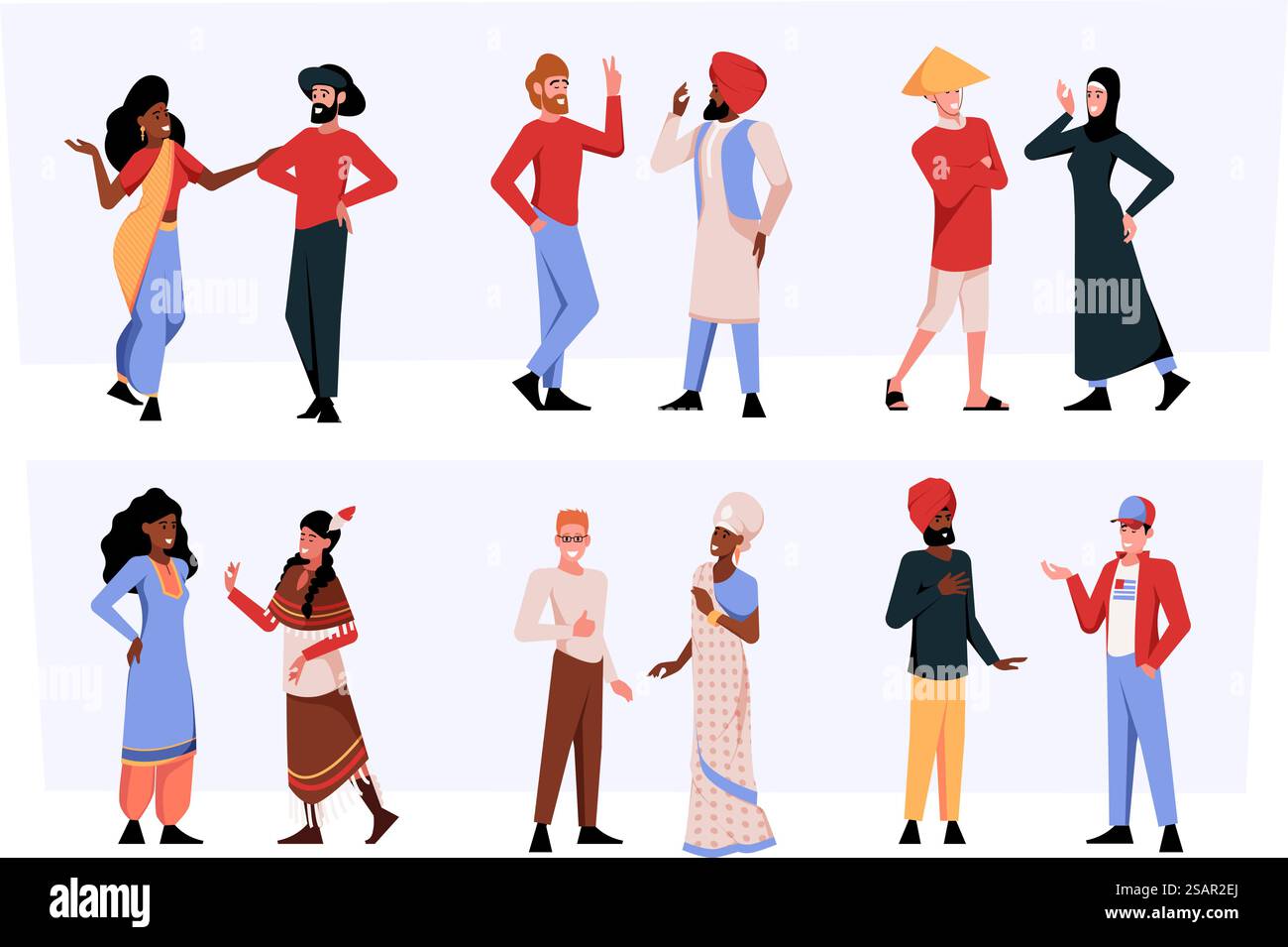 Multicultural adults. Diversity various multinational characters asian ...