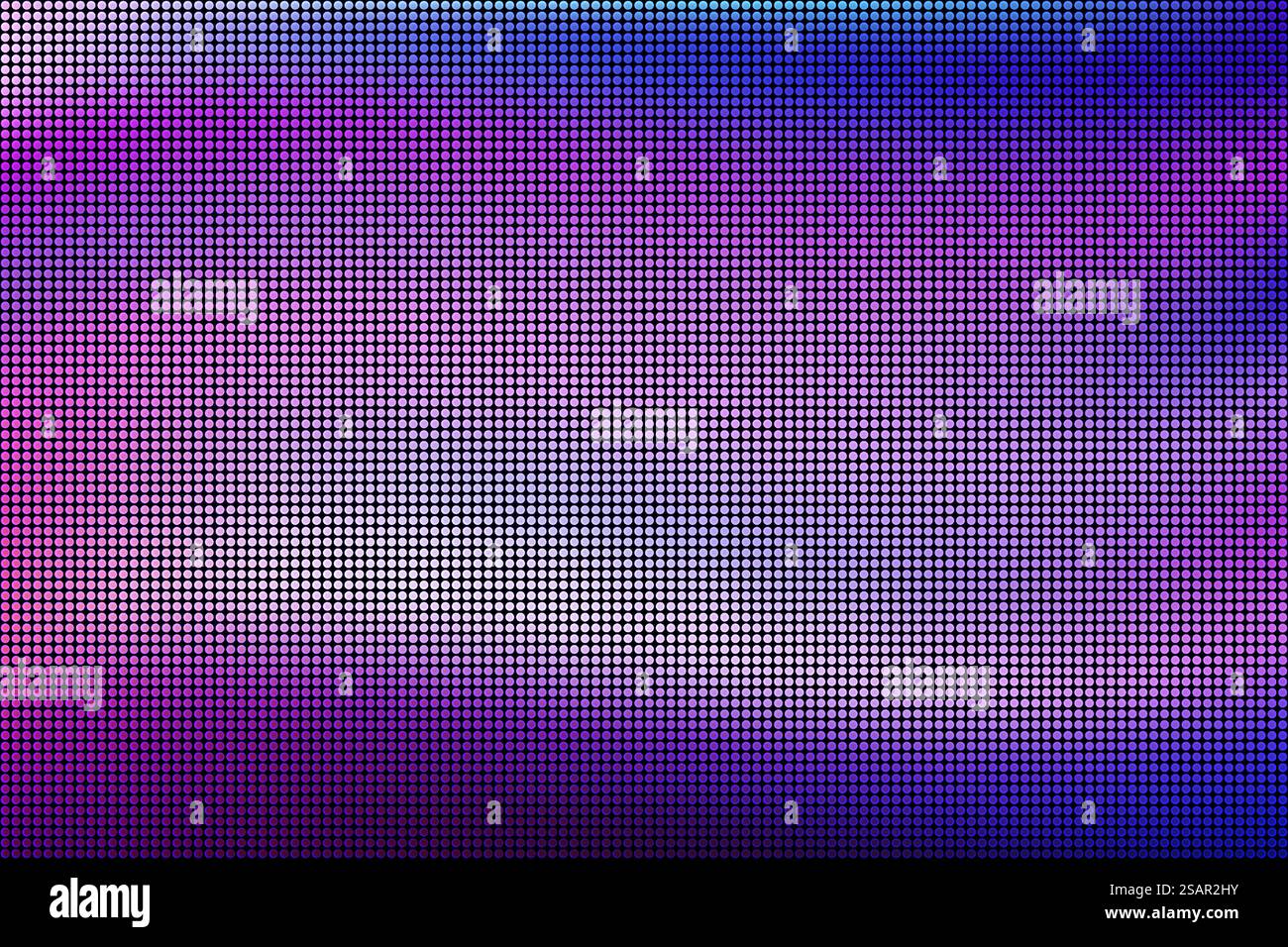 Purple LED screen macro texture with glowing circle pixels. Vector ...