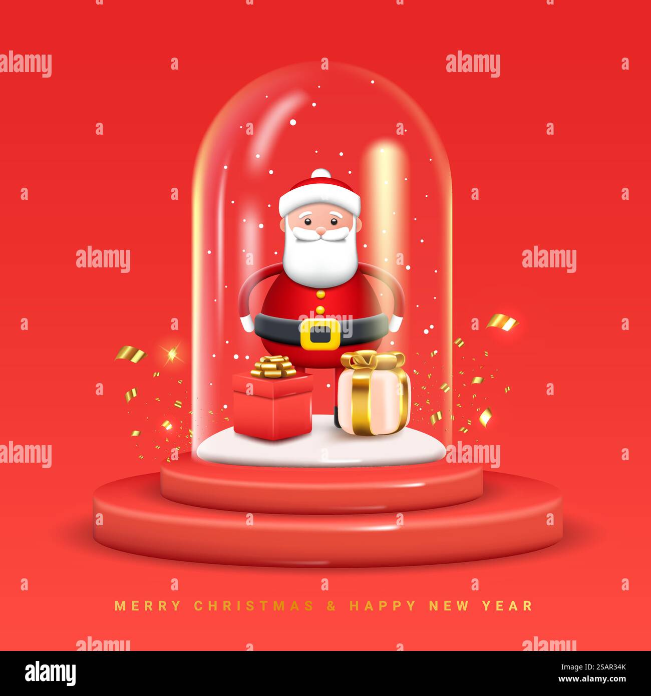 Ceramic santa claus Stock Vector Images - Alamy