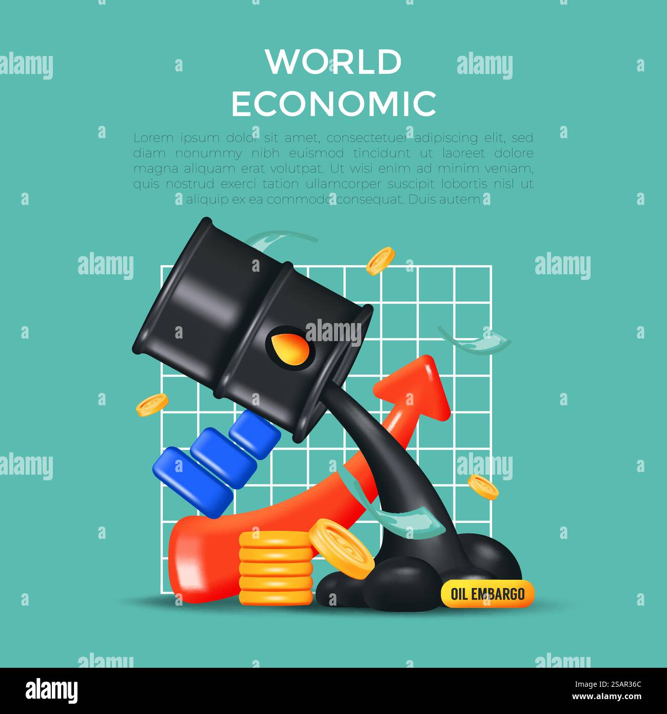 Trading concept on black Stock Vector Images - Alamy