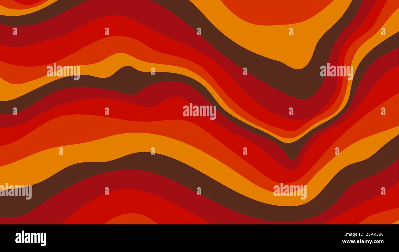 Minimal abstract vision shape 70s color scheme background vector ...