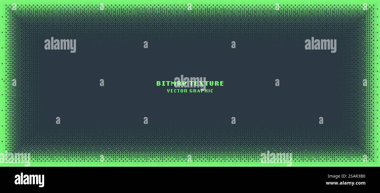 Dither Pattern Bitmap Texture Vector Frame Halftone Gradient Abstraction. 8 Bit Pixel Art Retro ...