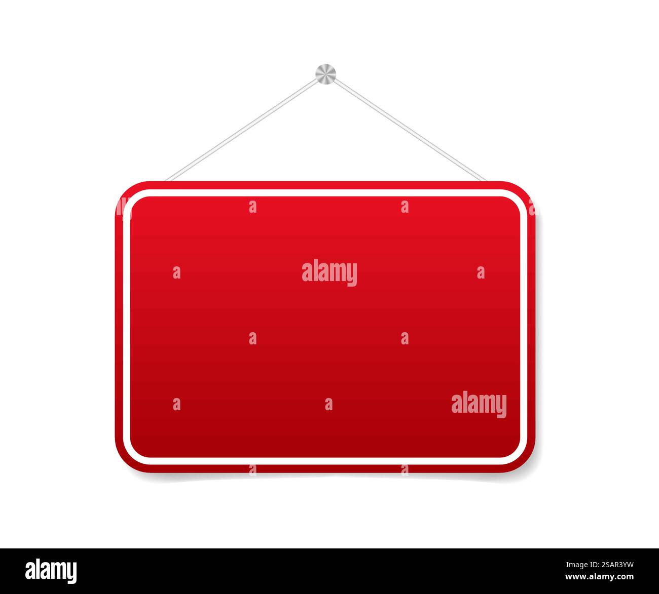Empty sign or signboard. Vector isolated illustration. Realistic vector ...